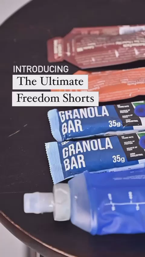 Long Distance Running Shorts - 7 Pockets, 3 Layered - Grey – ENDURACE